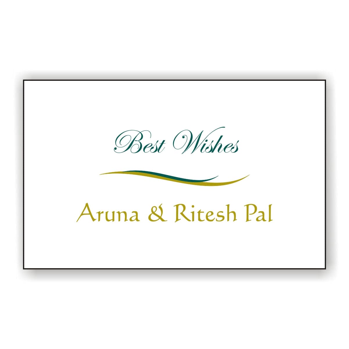 Gifts of Love Customised with your name, Personalised Name card - 001