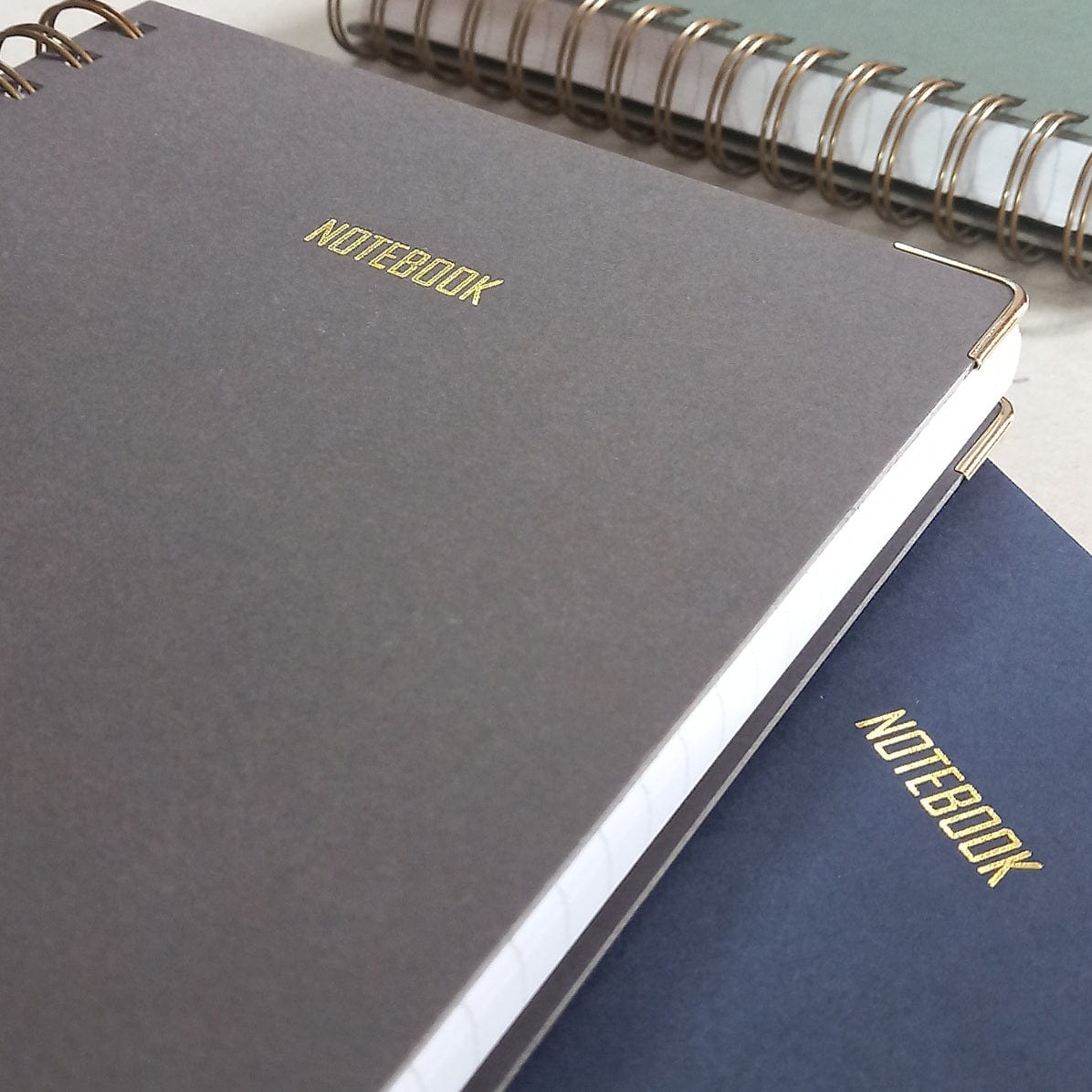 Classy Stationery Ruled Notebooks | Ideal Corporate Gifting | Gold Ring ...