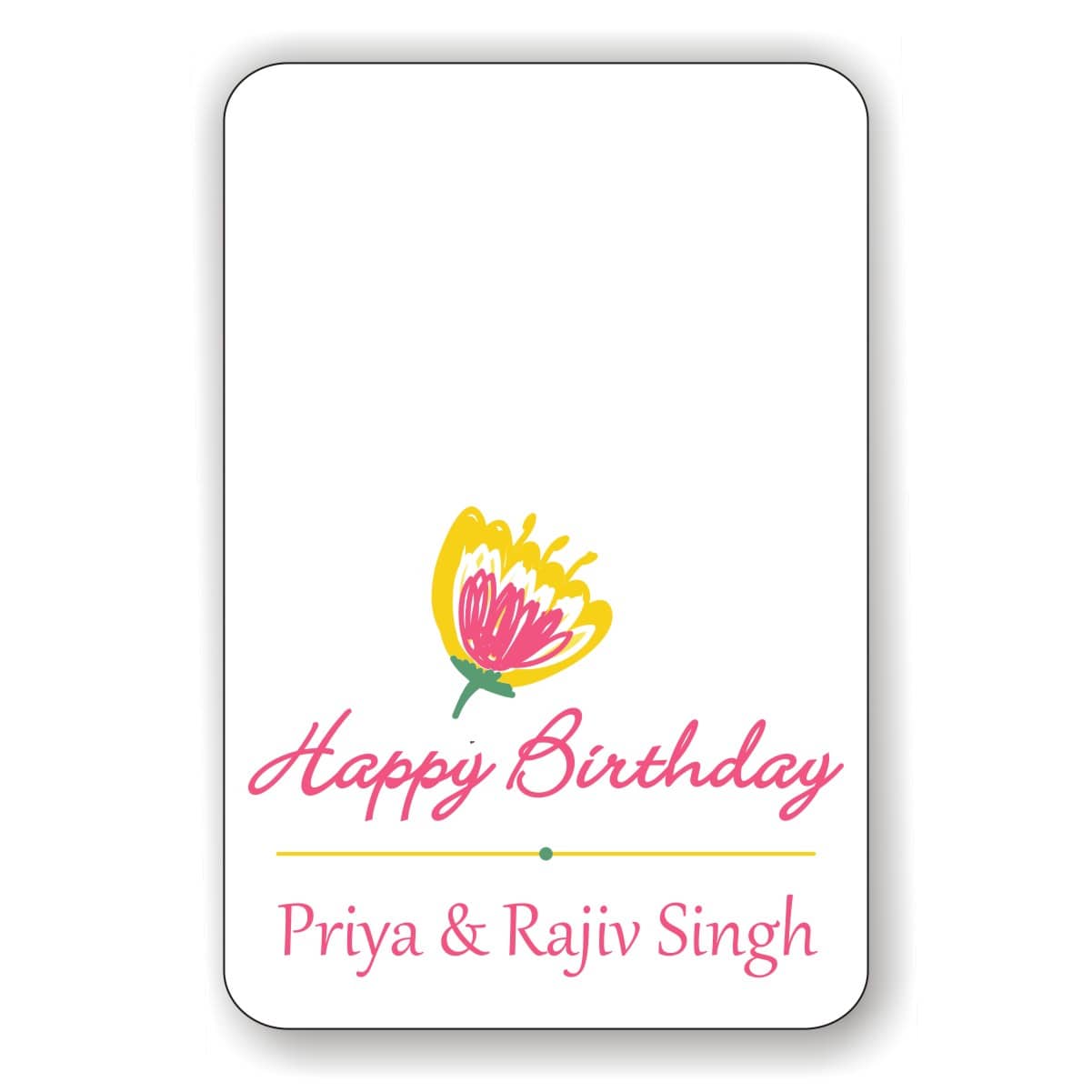 Gifts of Love Customised with your name, Personalised Name card - 004